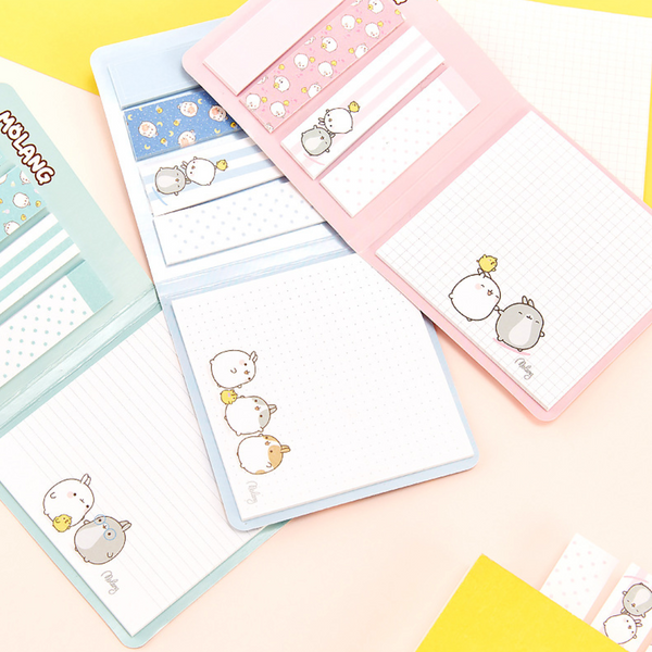 Molang Rabbit Sticky Notes - Kawaii Pen Shop – Cutsy World