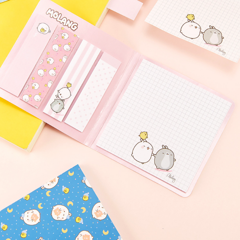 Molang Rabbit Sticky Notes - Kawaii Pen Shop - Cutsy World