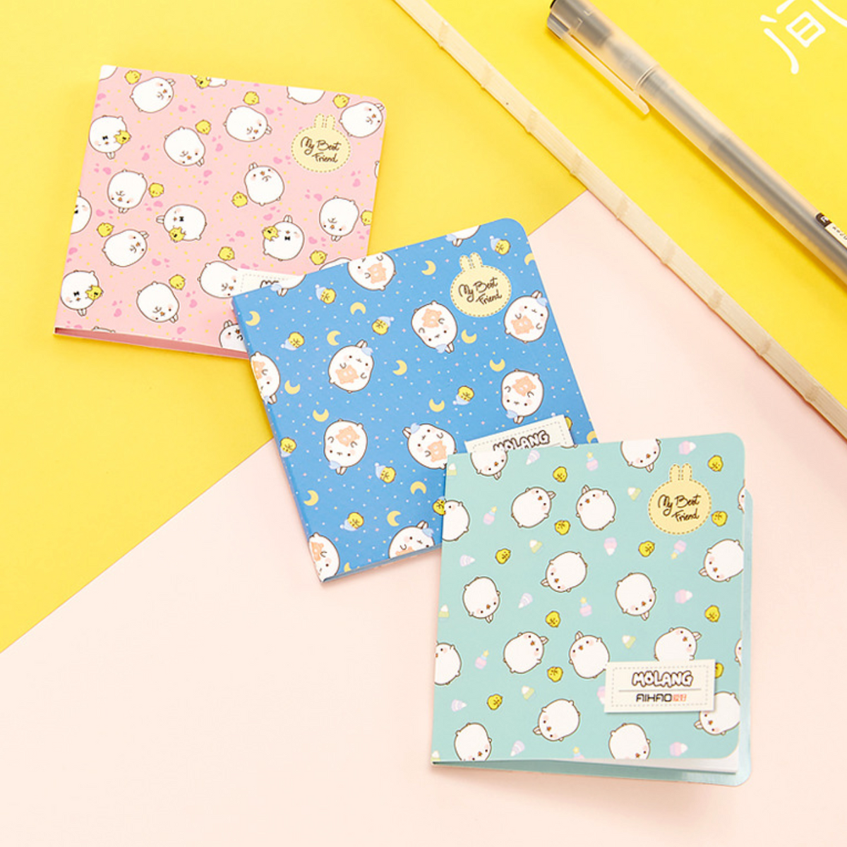 Molang Rabbit Sticky Notes - Kawaii Pen Shop - Cutsy World