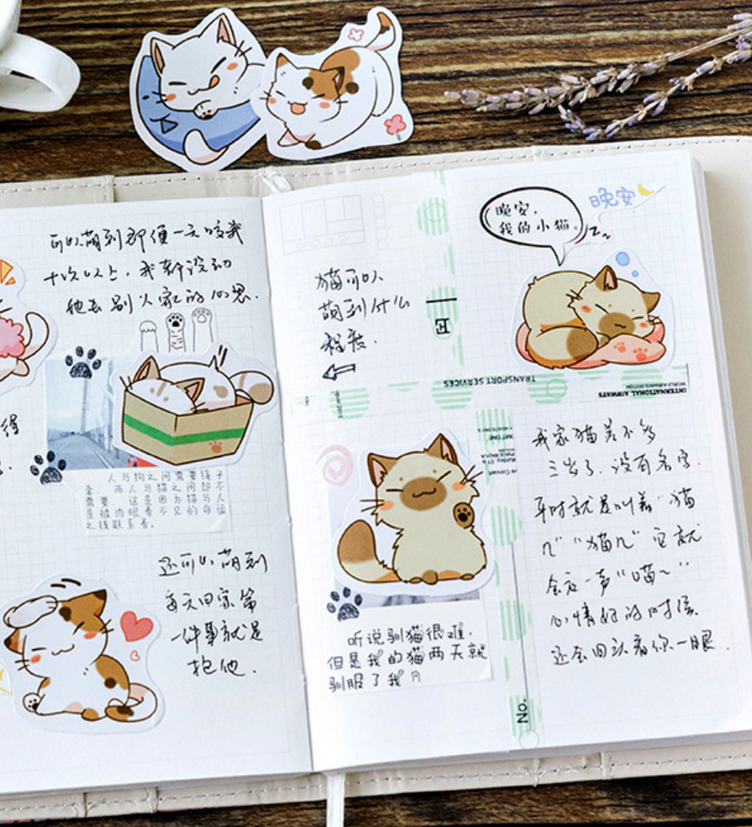 Little Chibi Cat Stickers - Kawaii Pen Shop – Cutsy World