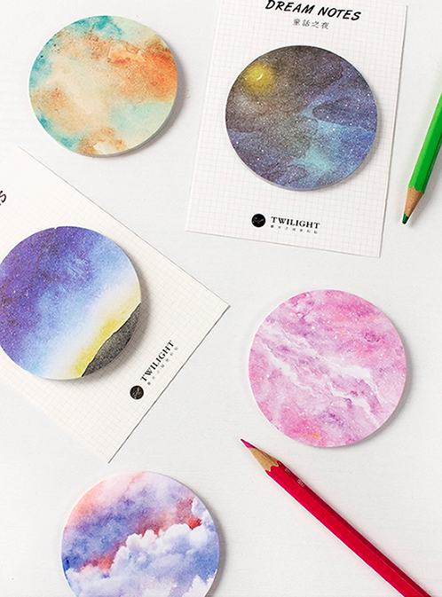 Galaxy Sticky Notes - Kawaii Pen Shop - Cutsy World